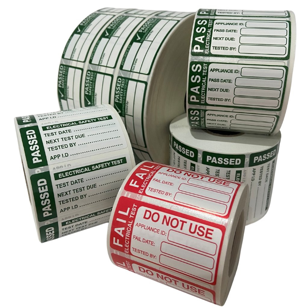 Key Tag 50 PAT Test Labels + 50 Kewsnaps For Electrical Testing ...