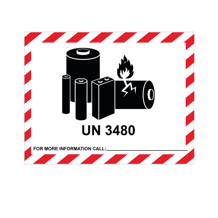 Lithium Battery Labels | Lithium-ion Battery Warning Labels – Printer ...