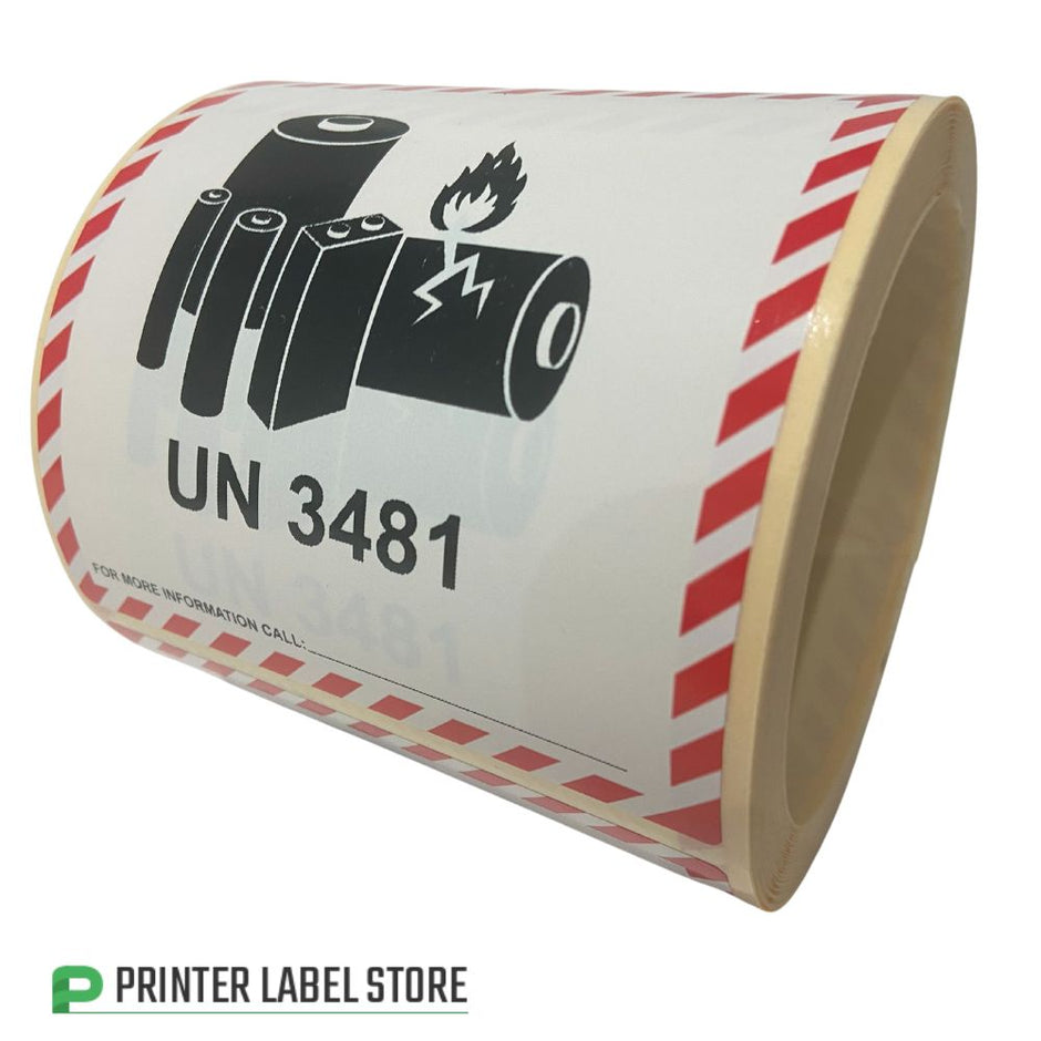 Lithium Battery Labels | Lithium-ion Battery Warning Labels – Printer ...